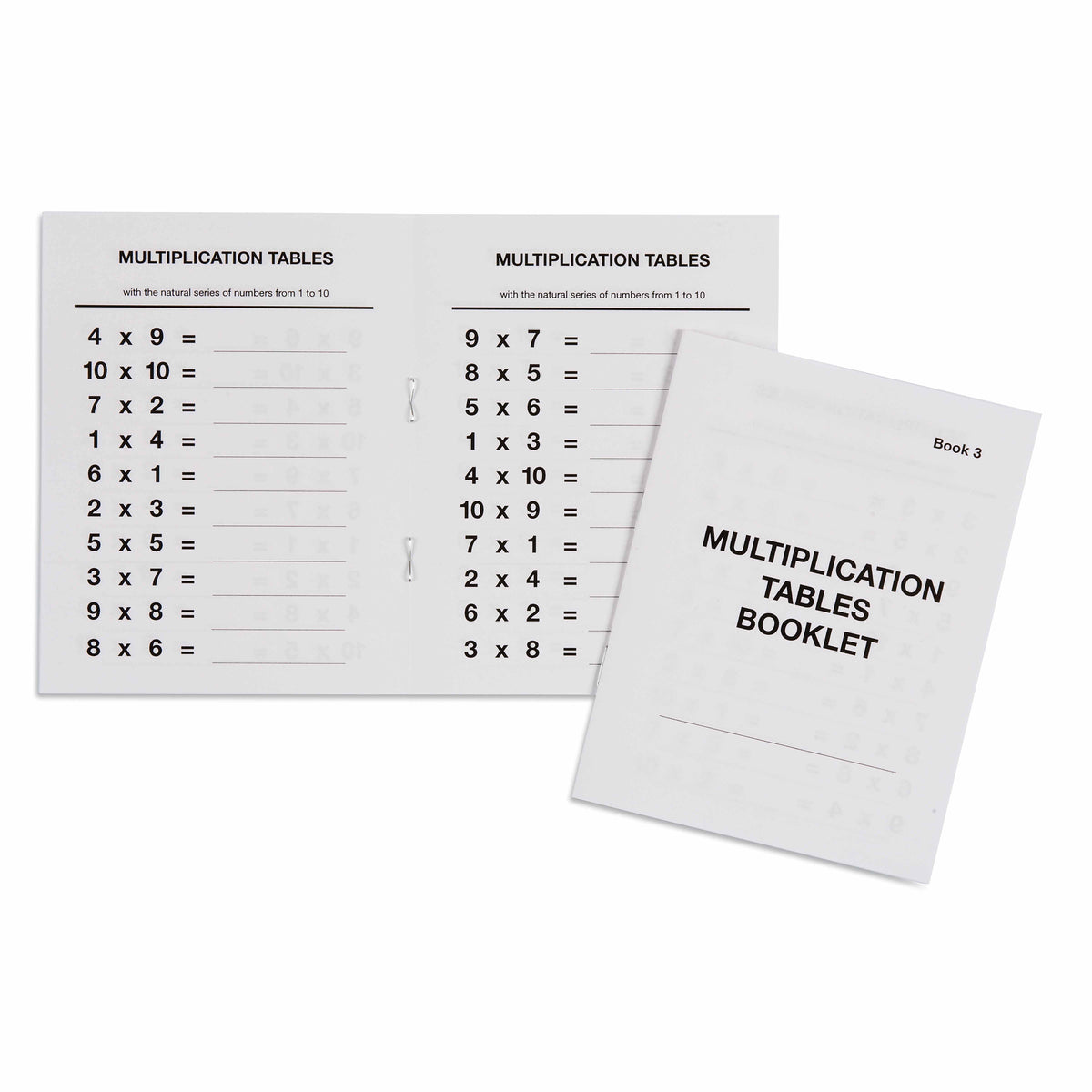 Multiplication Tables Booklet: 3 – MontessoriMaterialsAustralia