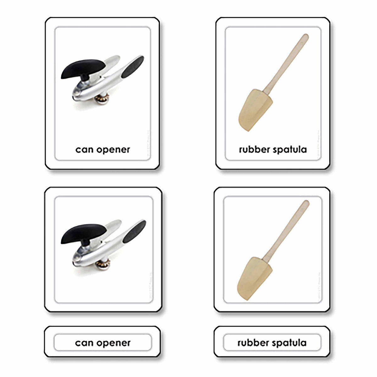 Kitchen Utensils 3 Part Cards – MontessoriMaterialsAustralia