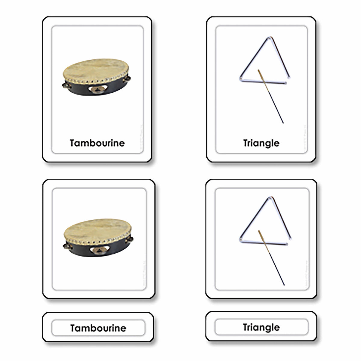 Musical Instruments 3 Part Cards – MontessoriMaterialsAustralia