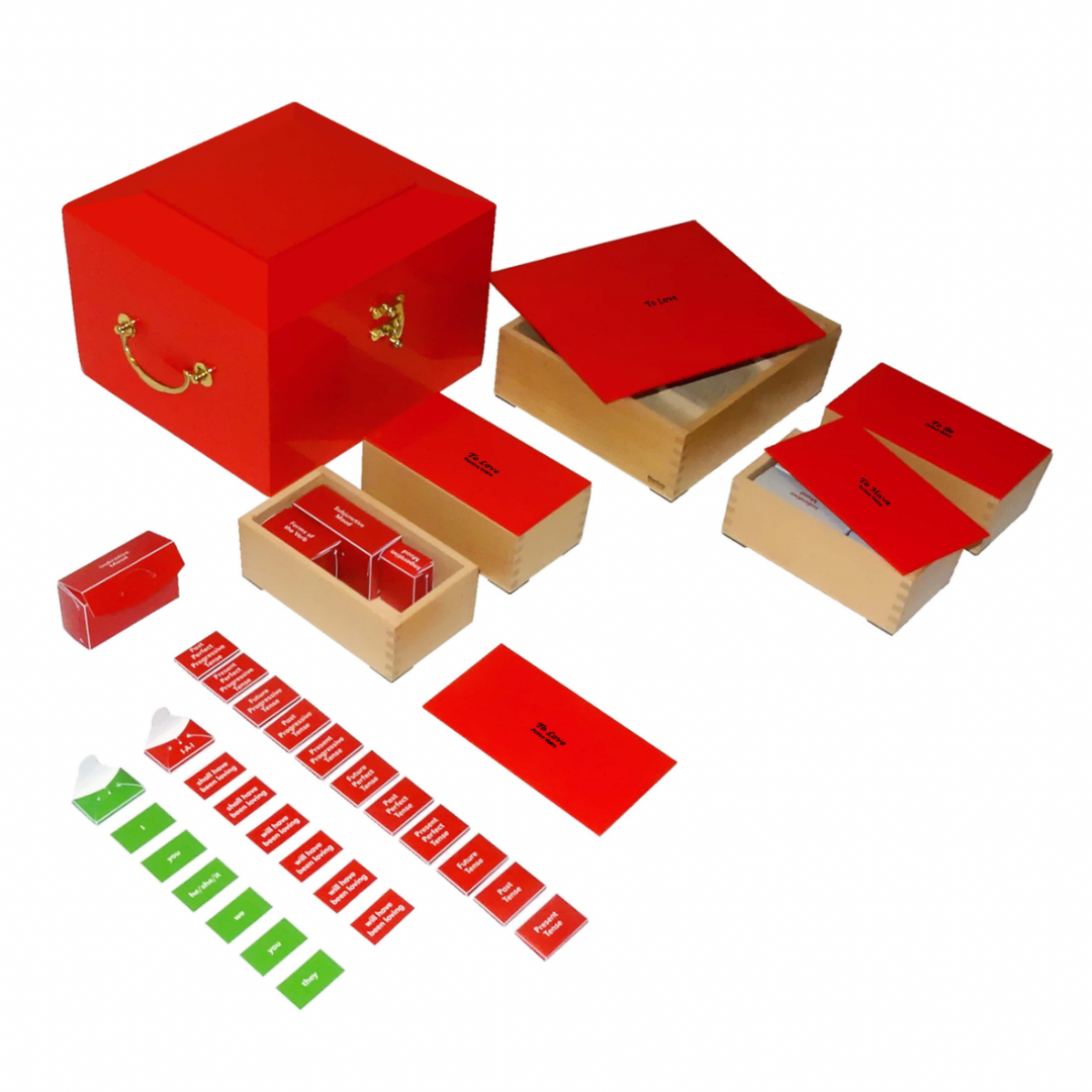 Verb Conjugation Chest – MontessoriMaterialsAustralia