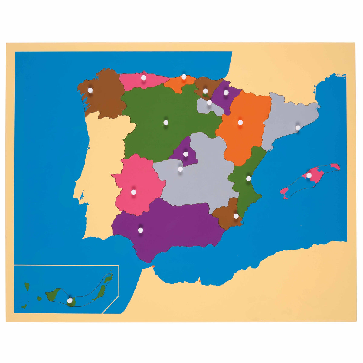 Puzzle Map: Spain – MontessoriMaterialsAustralia