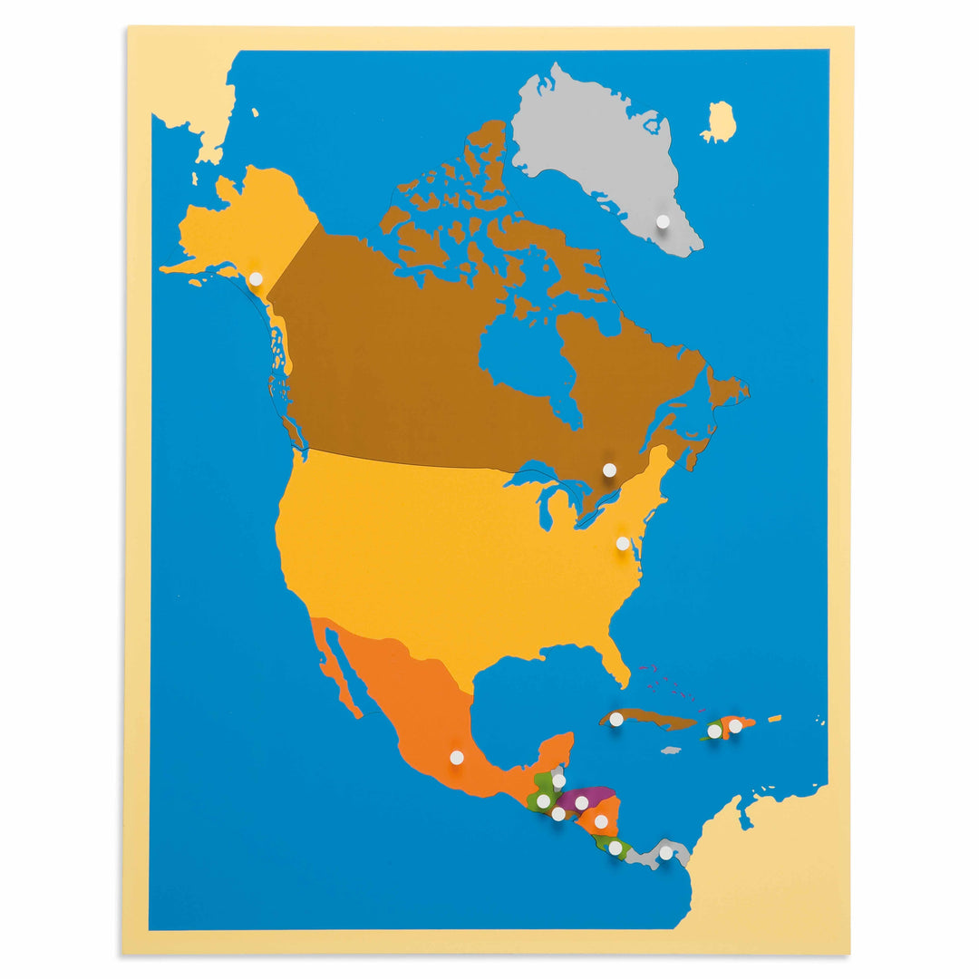 Puzzle Map: North America – MontessoriMaterialsAustralia