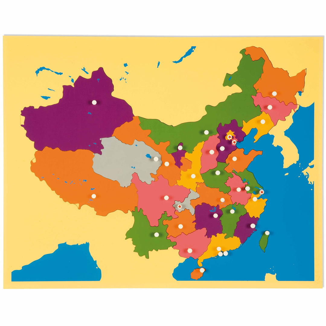 Puzzle Map: China – MontessoriMaterialsAustralia