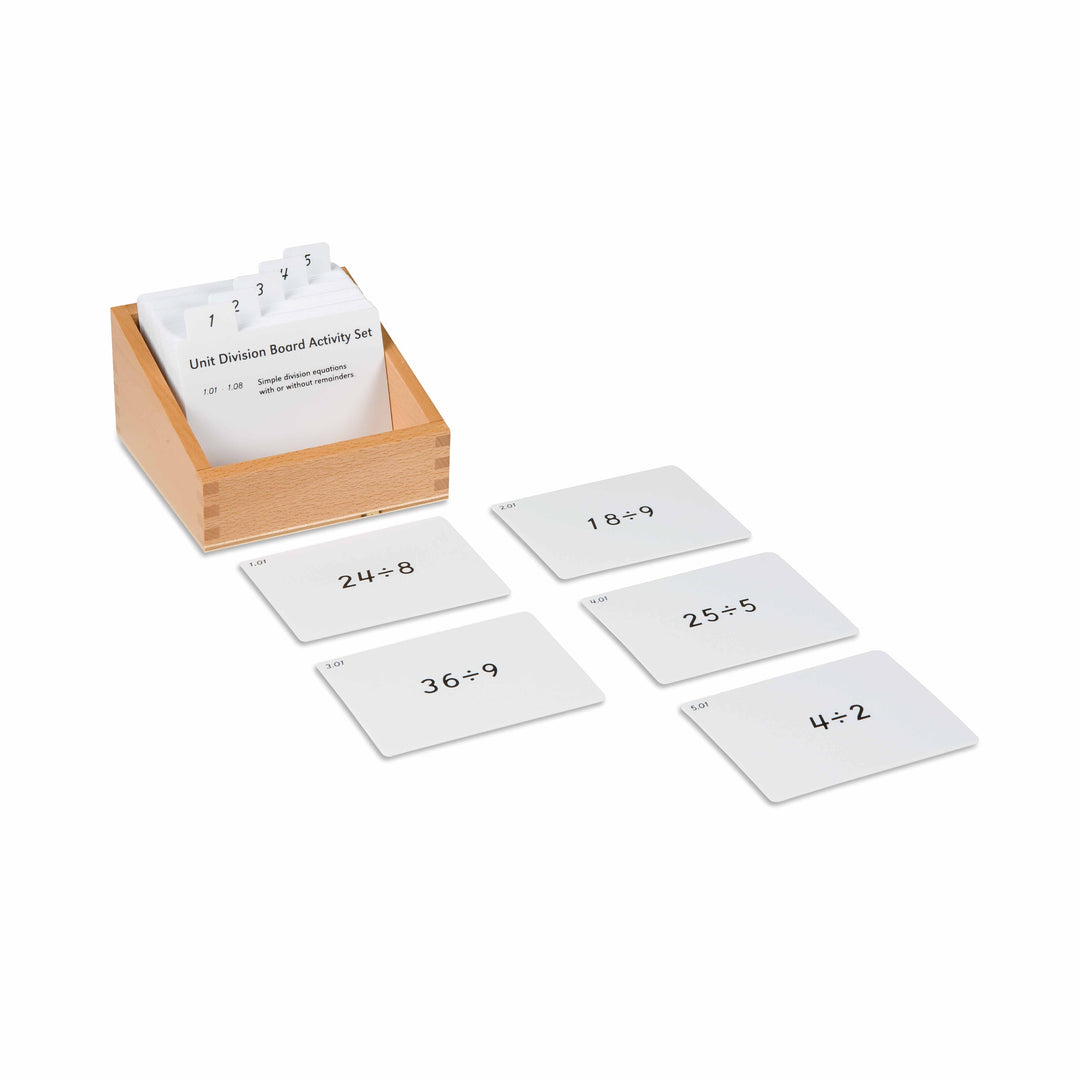 Unit Division Board Activity Set – MontessoriMaterialsAustralia