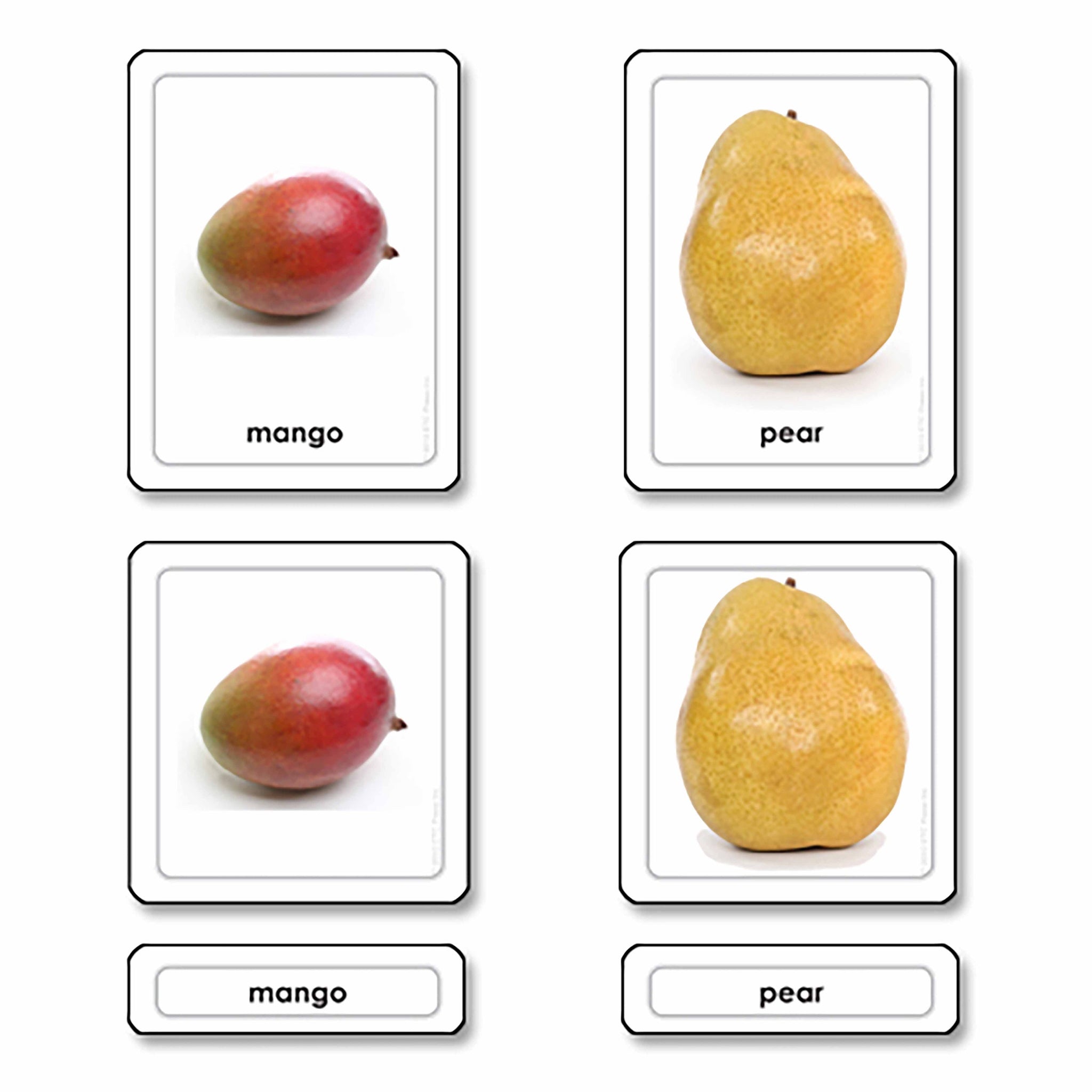 Fruits 3 Part Cards – MontessoriMaterialsAustralia
