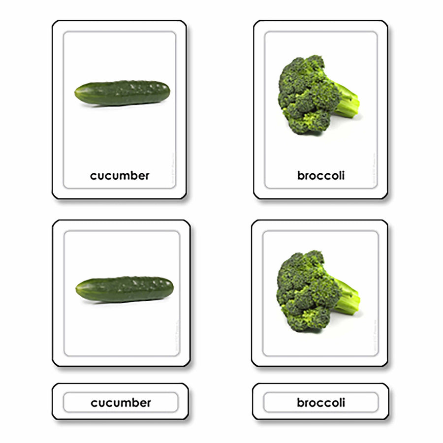 Vegetables 3 Part Cards – MontessoriMaterialsAustralia