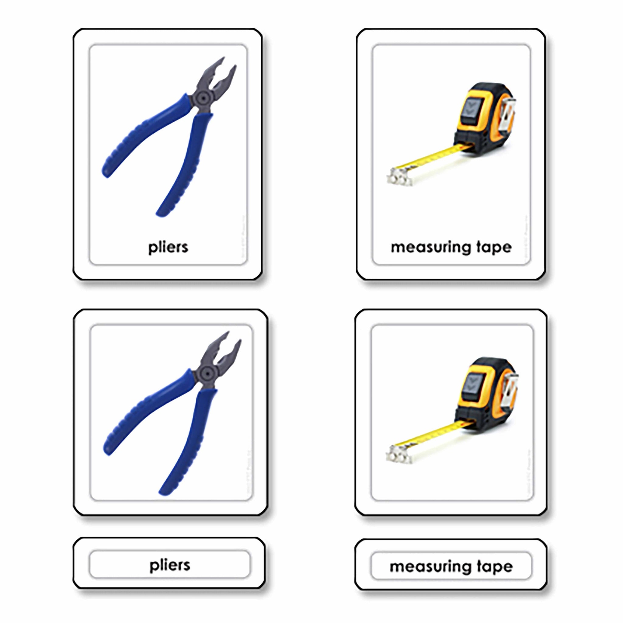 Tools 3 Part Cards – MontessoriMaterialsAustralia