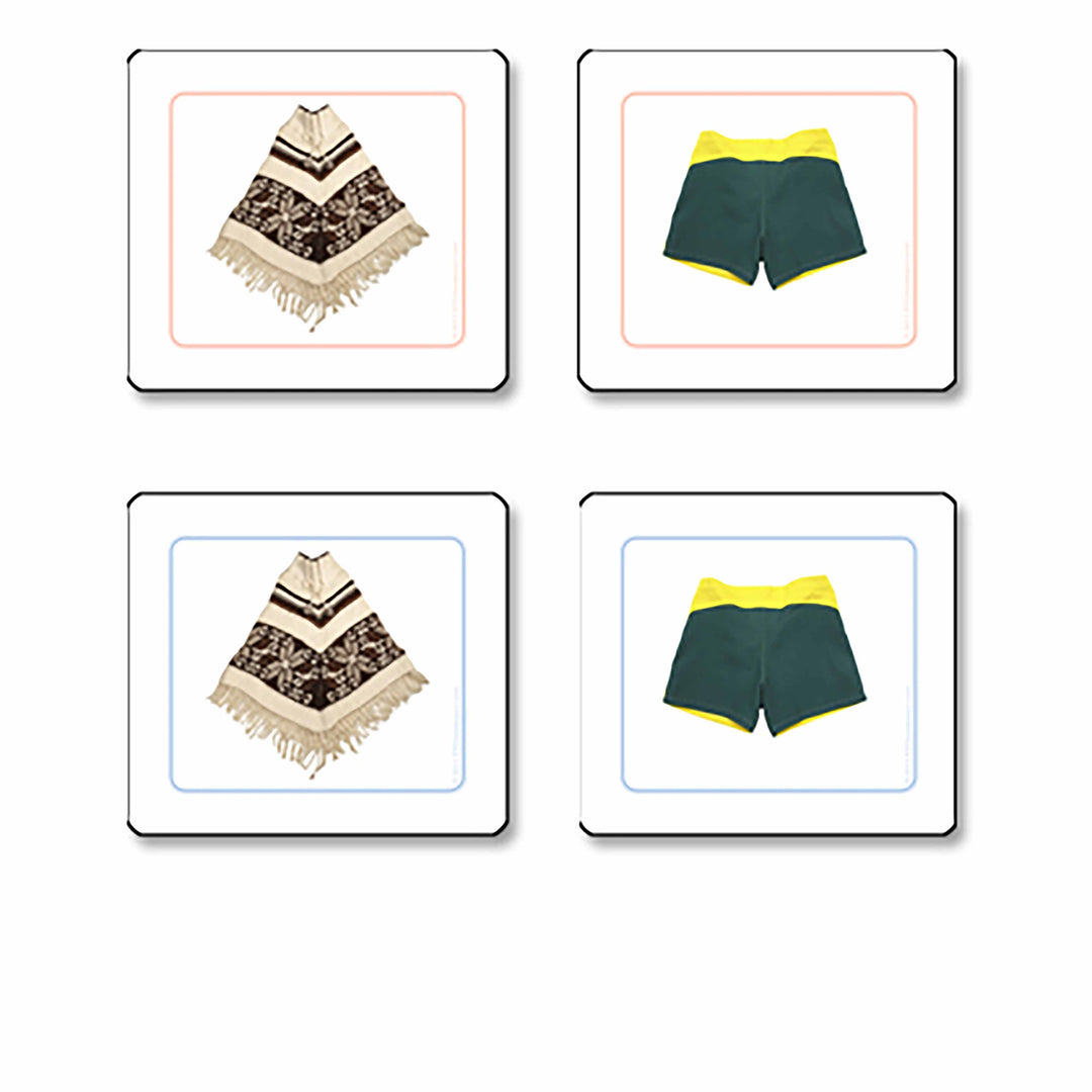 Clothes Matching Cards – MontessoriMaterialsAustralia
