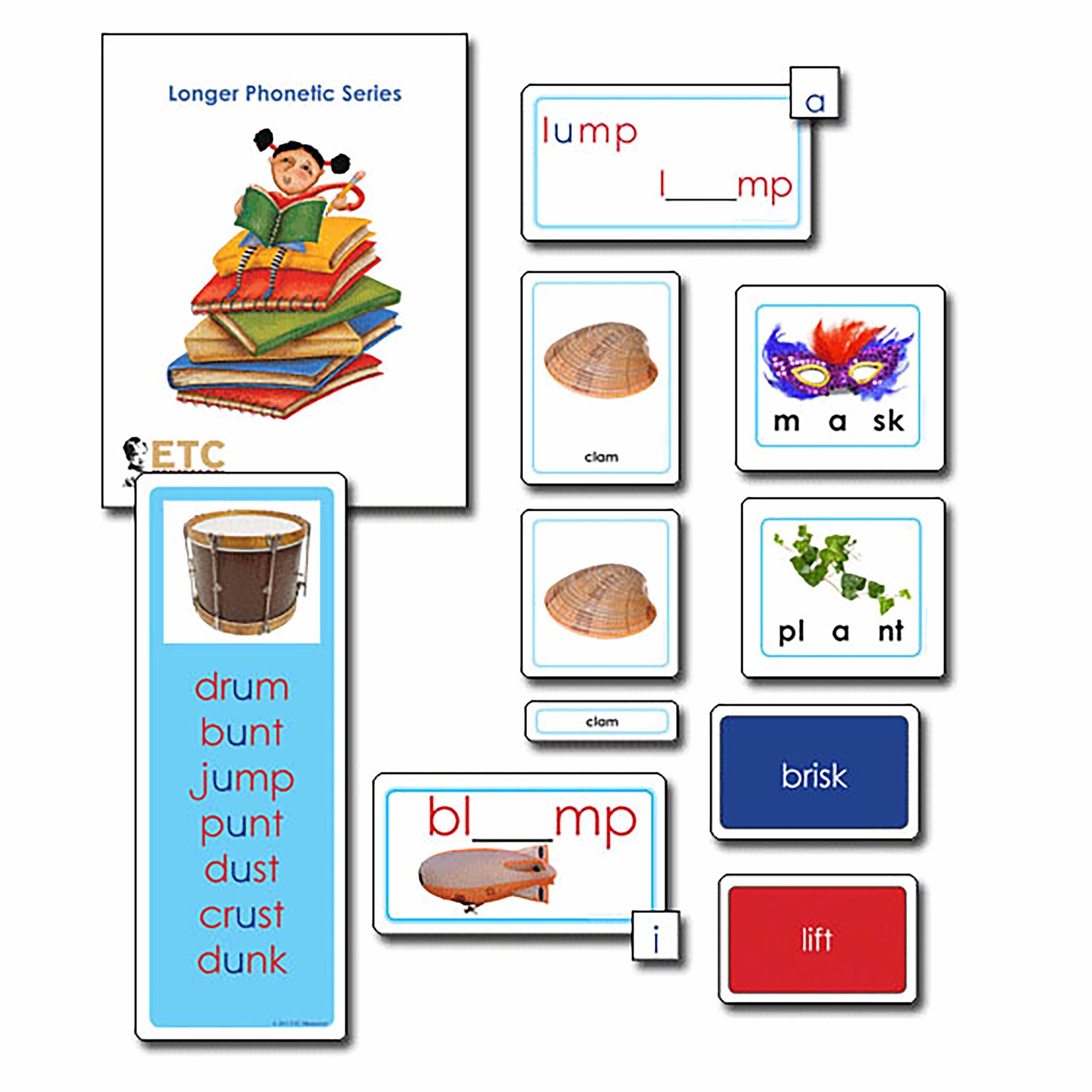 Longer Phonetic Reading Series (Blue) – MontessoriMaterialsAustralia