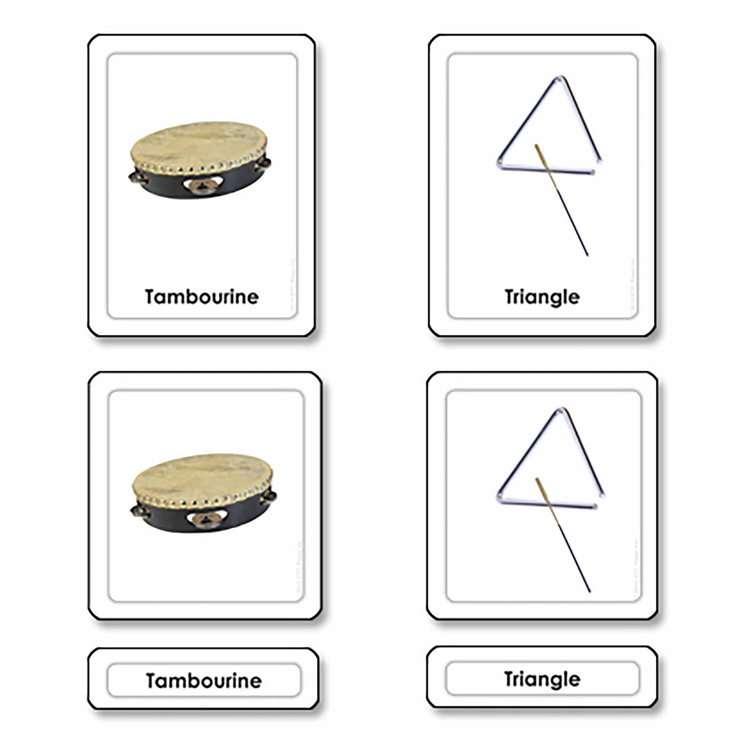 Musical Instruments 3 Part Cards – MontessoriMaterialsAustralia