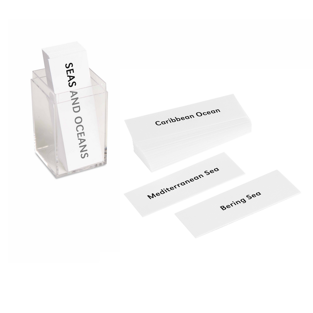 Seas And Oceans: Labels – MontessoriMaterialsAustralia